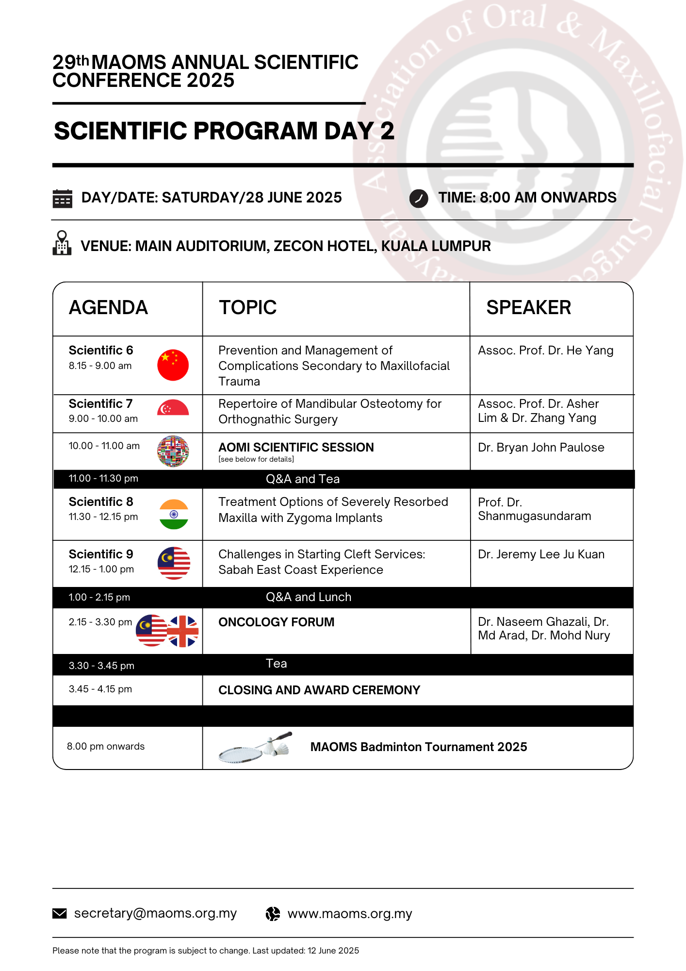 Scientific Sessions ASC2025